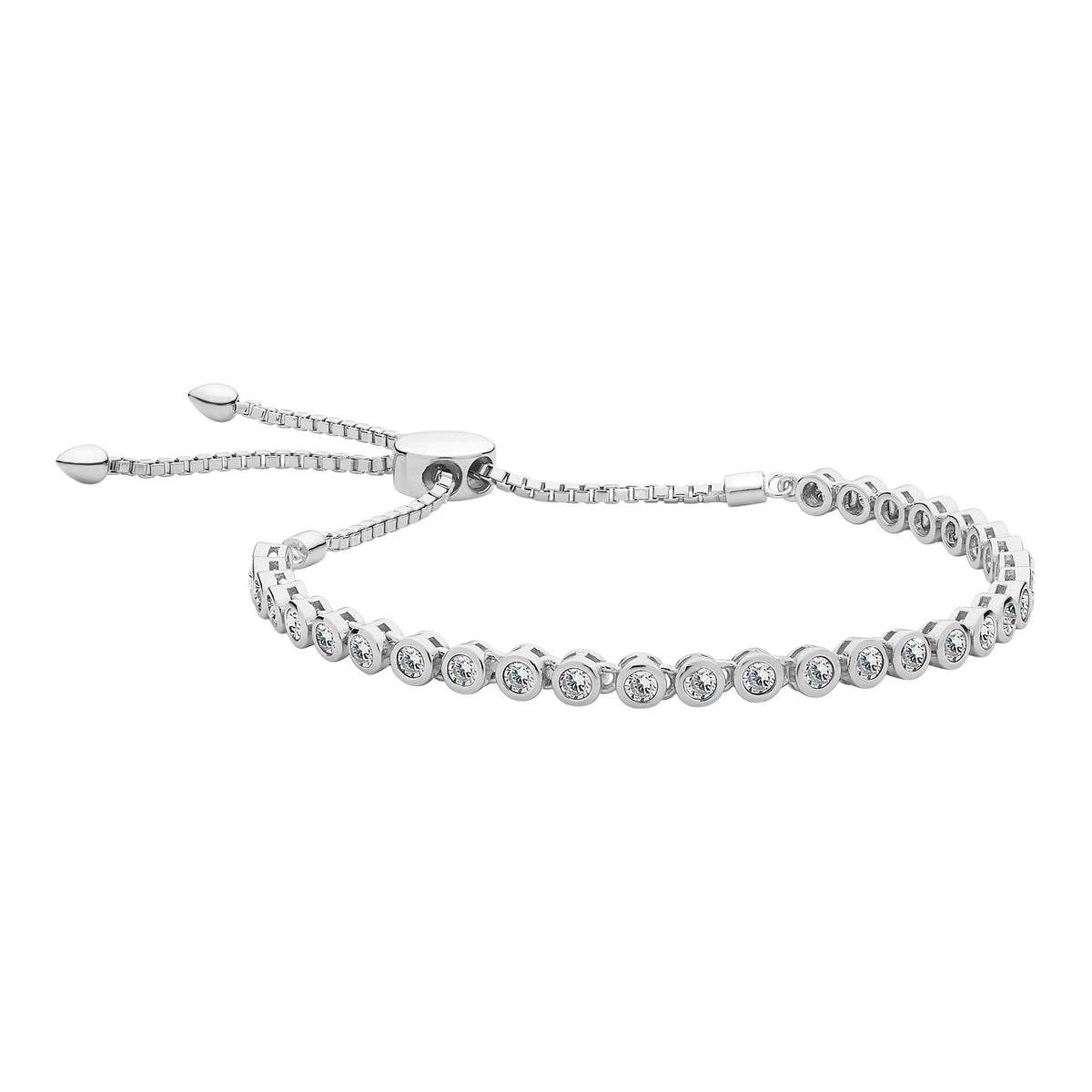 Zoe Austin - Sterling Silver CZ Slider Bracelet – Paton's Place Jewellers