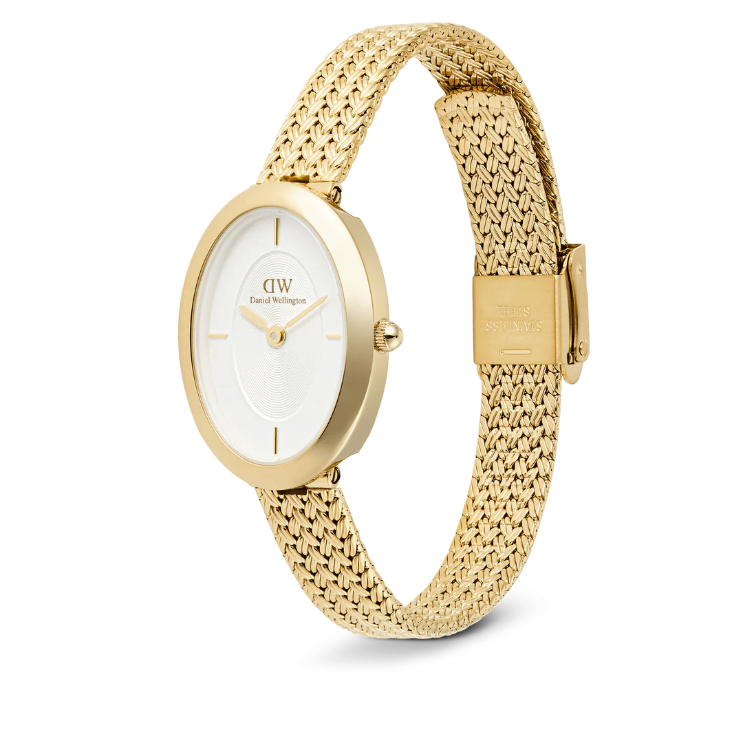 Daniel Wellington - Juliette Braided Mesh White Sunray Gold – Paton's ...
